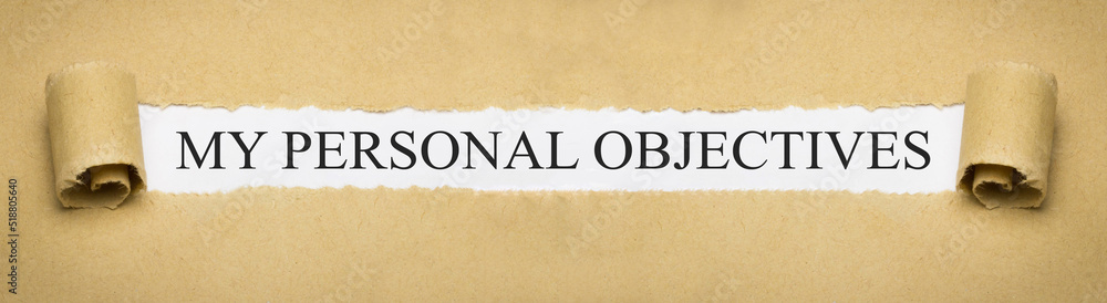 my personal objectives Stock Photo | Adobe Stock