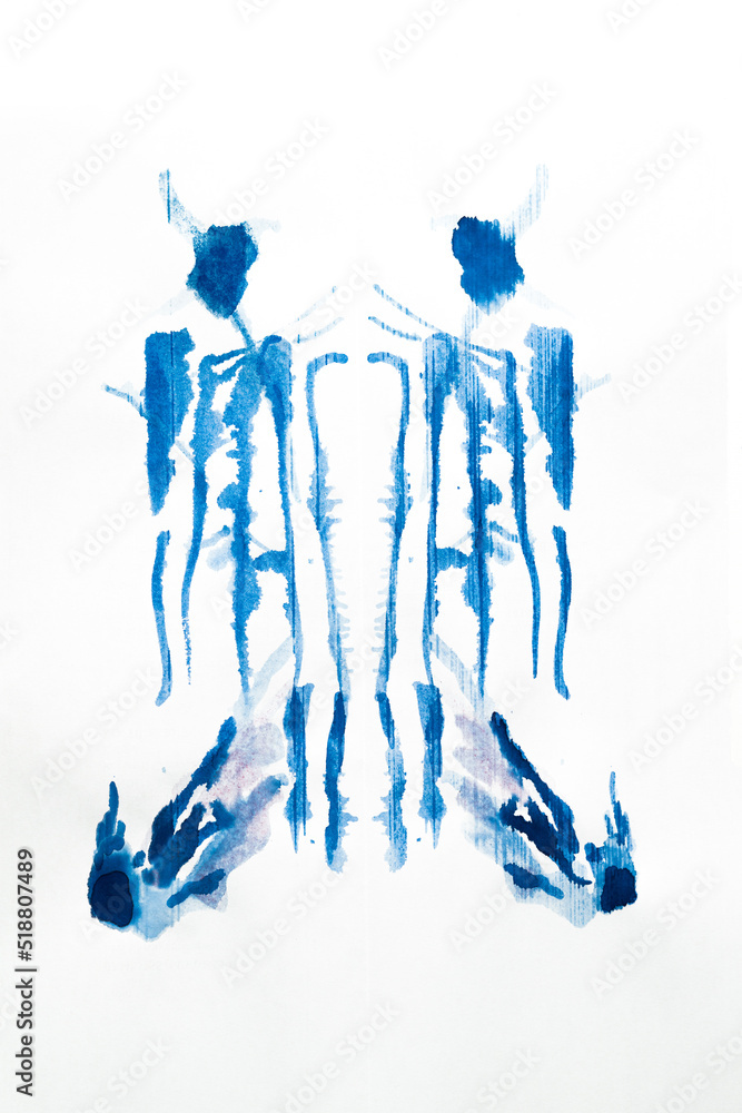 Ink blot test - Rorschach test used in Psychology labs. Imagination and ...