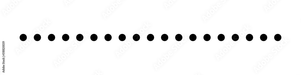 Dotted line simple shape vector. Vector illustration Stock Vector ...