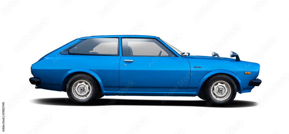 Toyota Corolla sport car side view isolated on white background, 17 ...