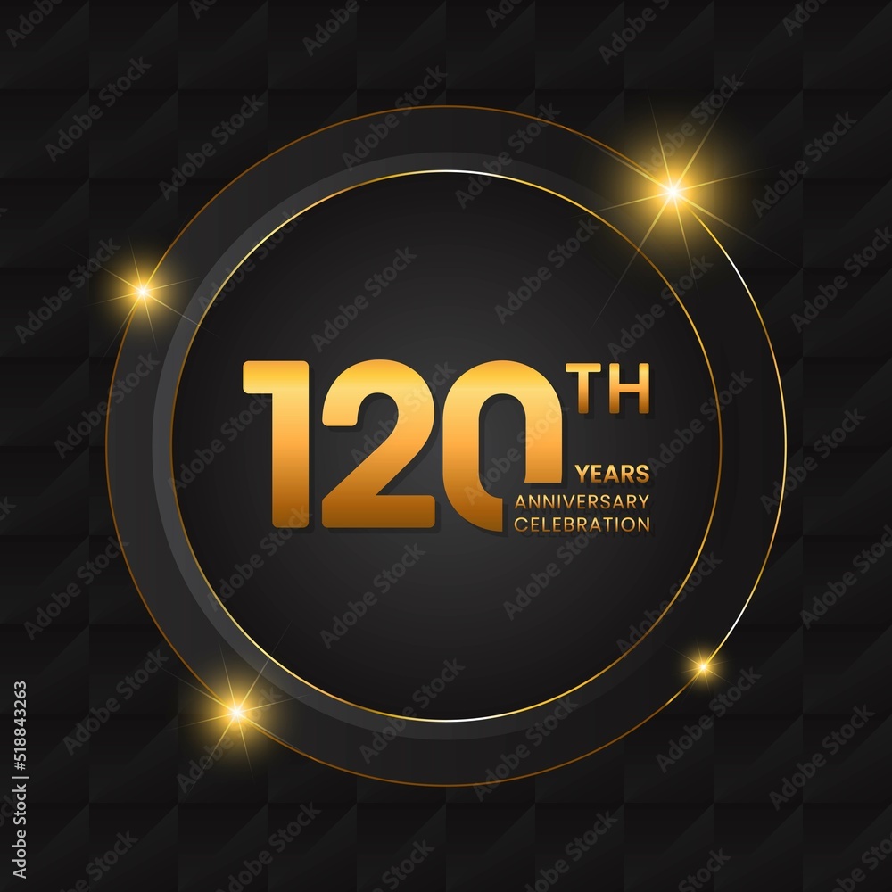 120 years anniversary celebrations logo design concept. Vector ...