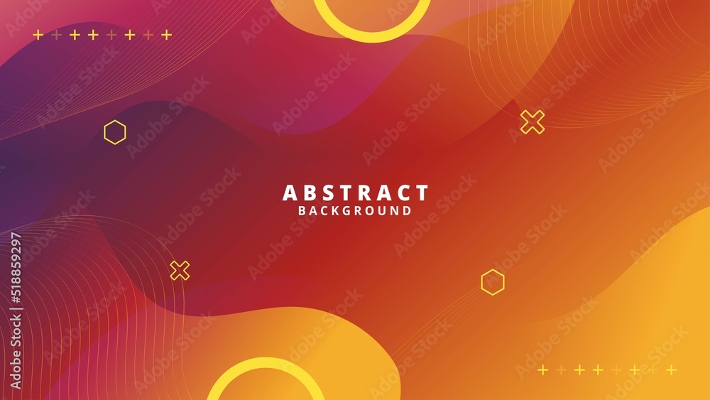 Abstract Orange liquid background. Modern background design. gradient ...