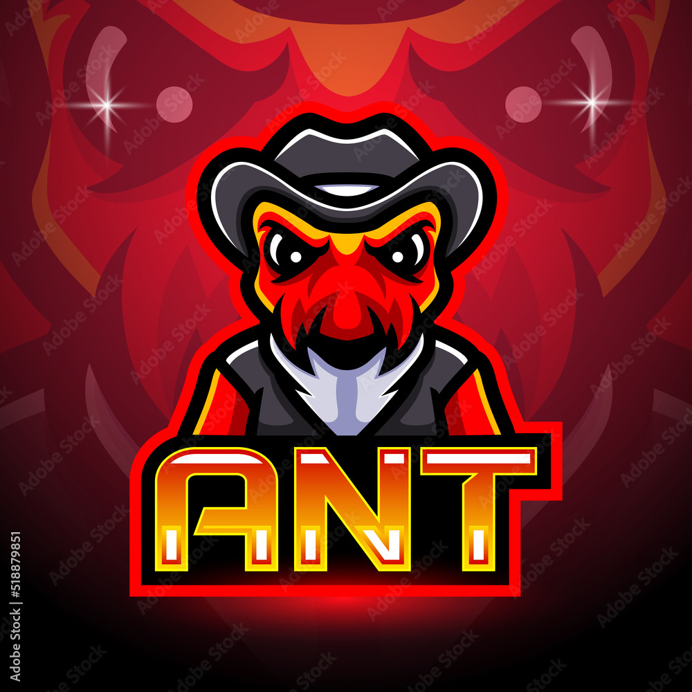 Ants mascot esport logo design Stock Vector | Adobe Stock