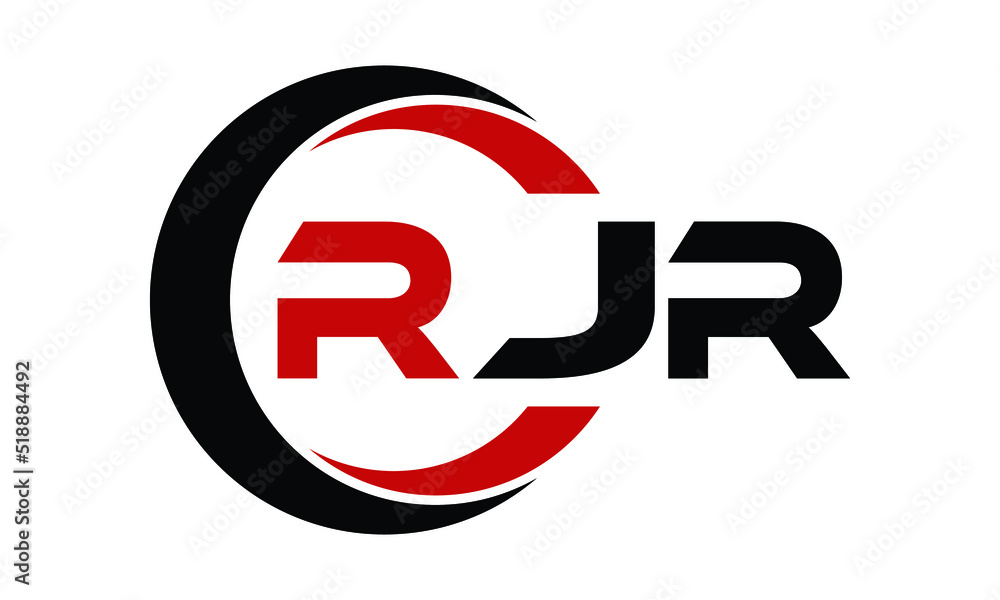 RJR three letter swoosh logo design vector template | monogram logo ...