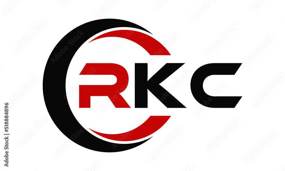 RKC three letter swoosh logo design vector template | monogram logo ... RKC three letter swoosh logo design vector template | monogram logo ...
