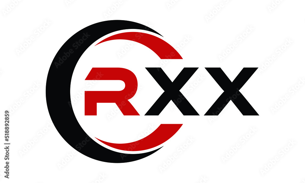 RXX three letter swoosh logo design vector template | monogram logo ...