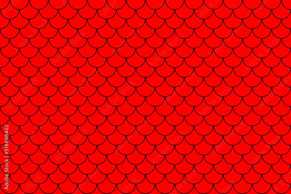 Red fish scales or mermaid scales pattern background. Stock ...