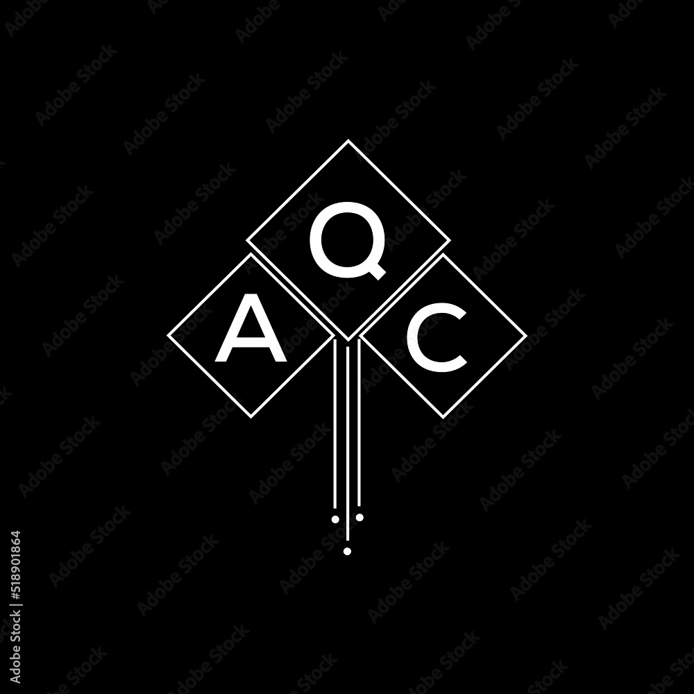 AQC letter logo design with white background in illustrator, AQC vector ...