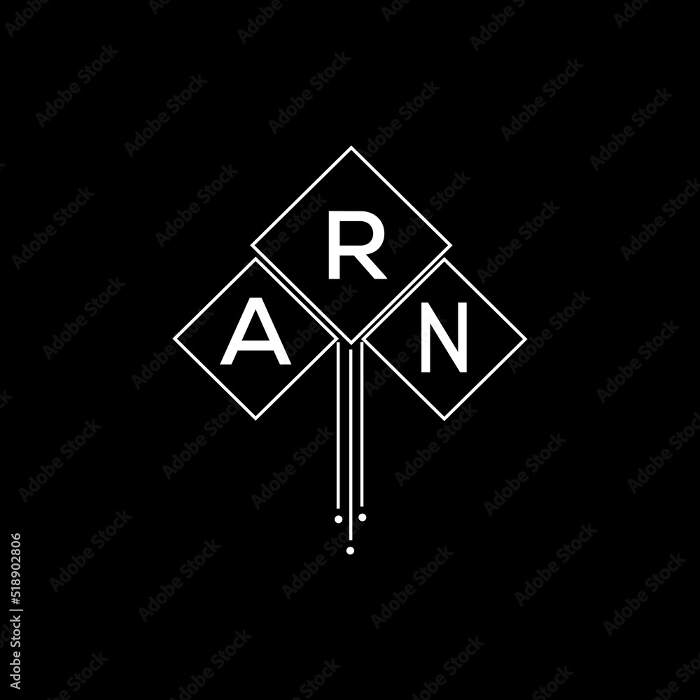 ARN letter logo design with white background in illustrator, ARN vector ...