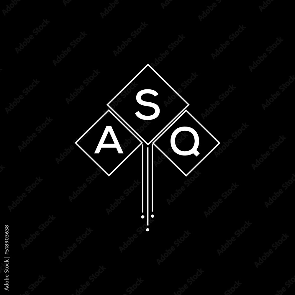 ASQ letter logo design with white background in illustrator, ASQ vector ...