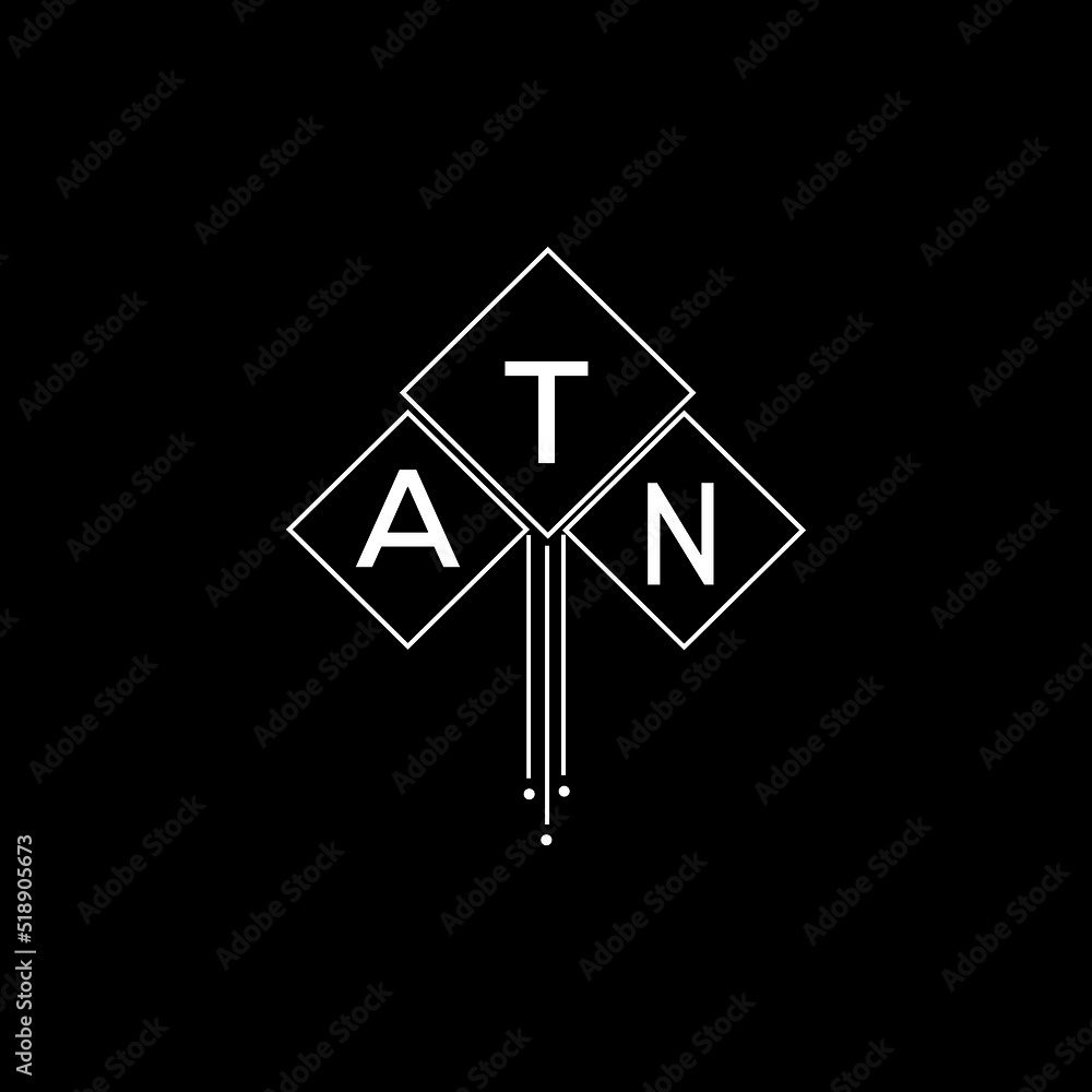 ATN letter logo design with white background in illustrator, ATN vector ...