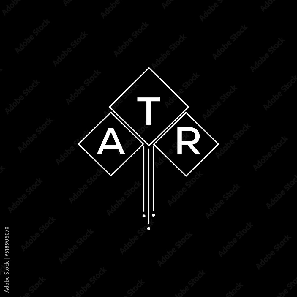 ATR letter logo design with white background in illustrator, ATR vector ...