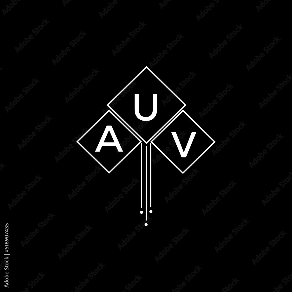 AUV letter logo design with white background in illustrator, AUV vector ...
