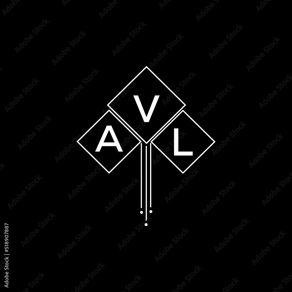 AVL letter logo design with white background in illustrator, AVL vector ...