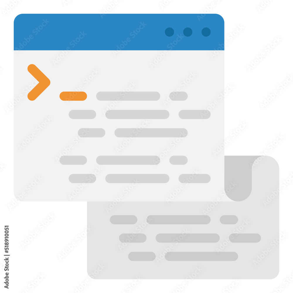 coding flat icon Stock Vector | Adobe Stock