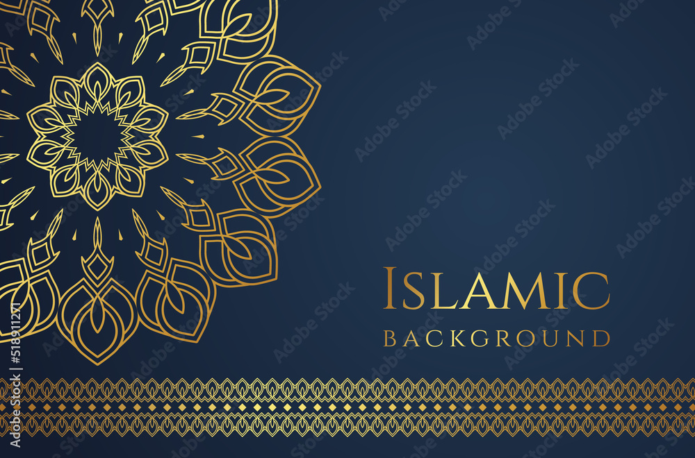 Islamic background with decorative ornament pattern. - Vector Stock ...