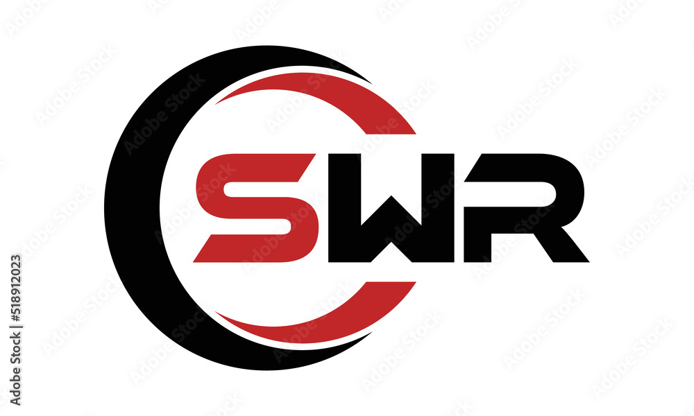 TWR three letter swoosh logo design vector template | monogram logo ...