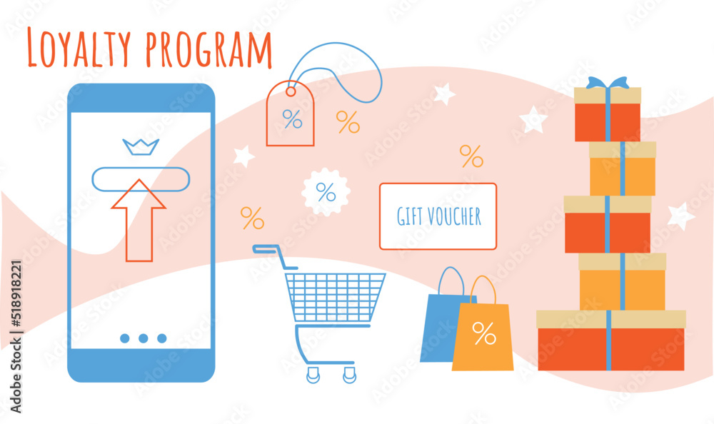 Bonus cashback income loyalty program sign concept. Credit or debit plastic card with returned ...