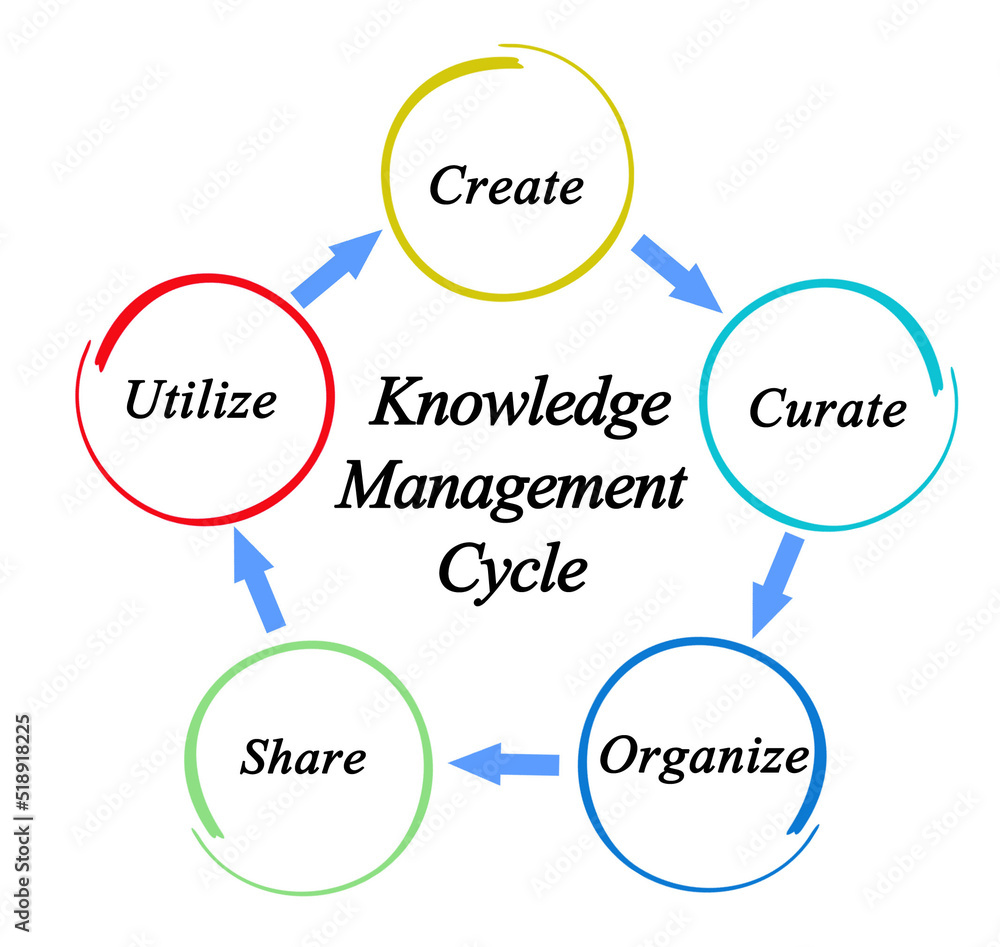 Components of Knowledge Management Cycle Stock Illustration | Adobe Stock Components of Knowledge Management Cycle Stock Illustration | Adobe Stock