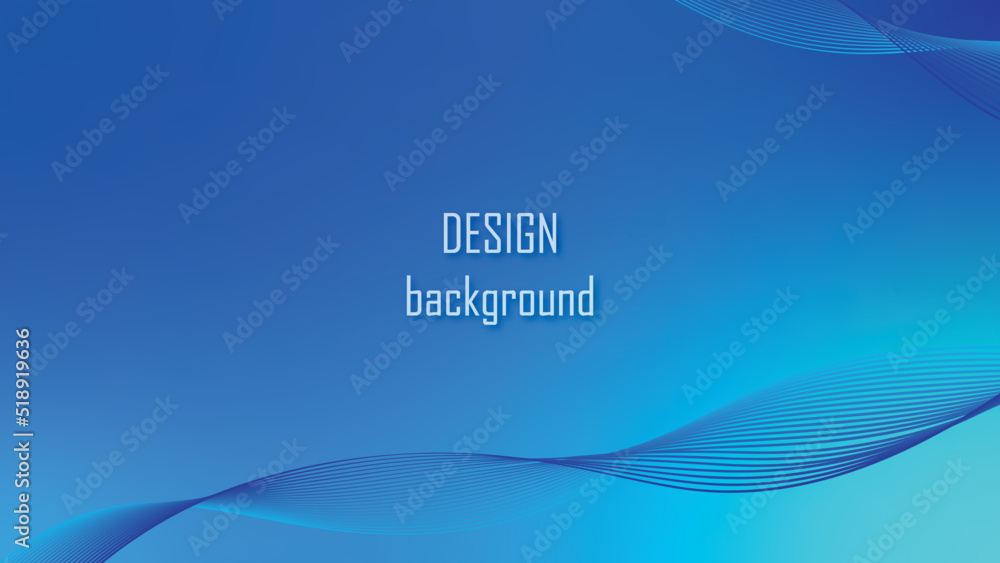 abstract blue wave background. Banner background. minimalist wallpaper ...