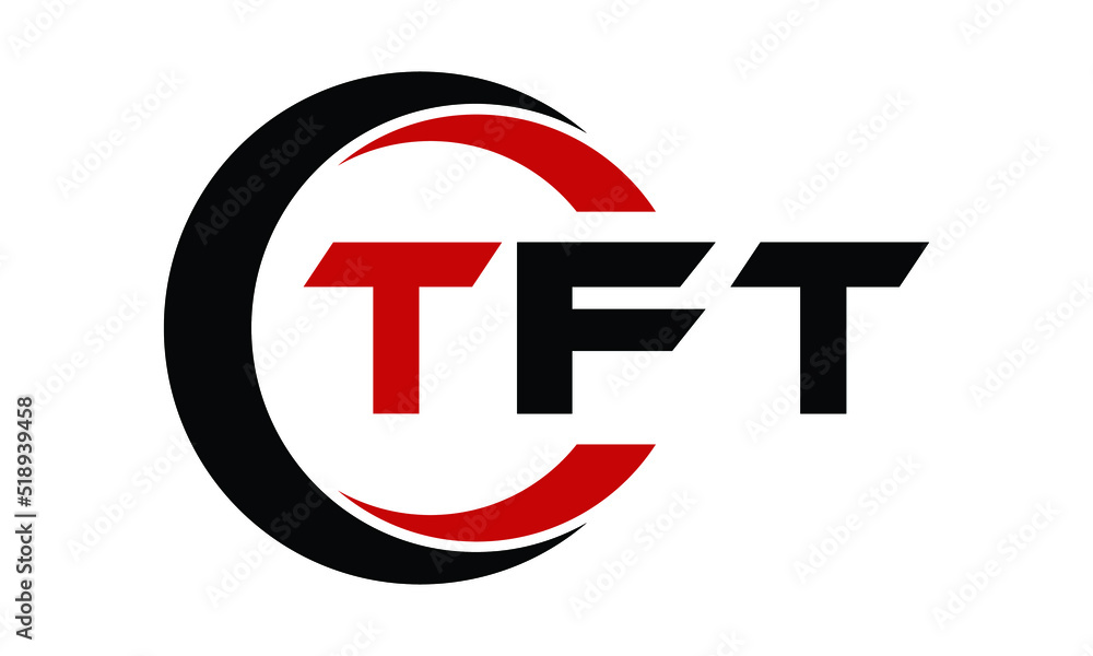 TFT three letter swoosh logo design vector template | monogram logo ... TFT three letter swoosh logo design vector template | monogram logo ...