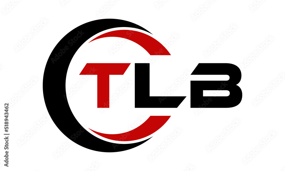 TLB three letter swoosh logo design vector template | monogram logo ...
