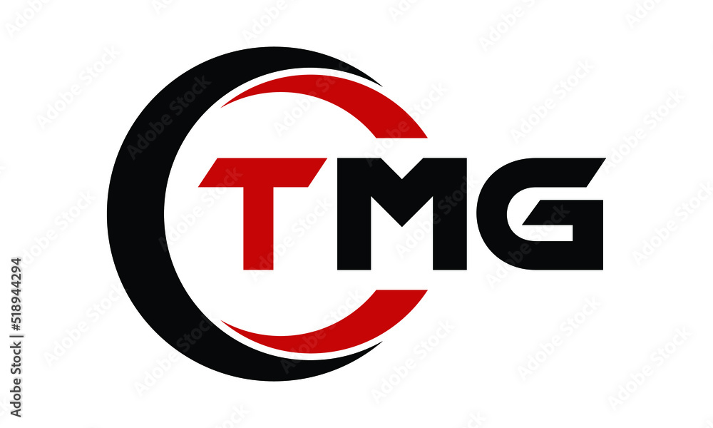 TMG three letter swoosh logo design vector template | monogram logo ...