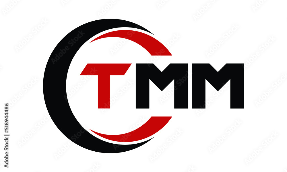 TMM three letter swoosh logo design vector template | monogram logo ...