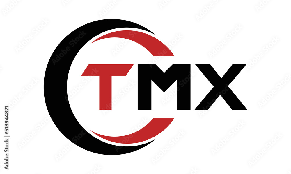 TMX three letter swoosh logo design vector template | monogram logo ...