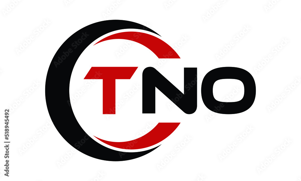 TNO three letter swoosh logo design vector template | monogram logo | abstract logo | wordmark ...