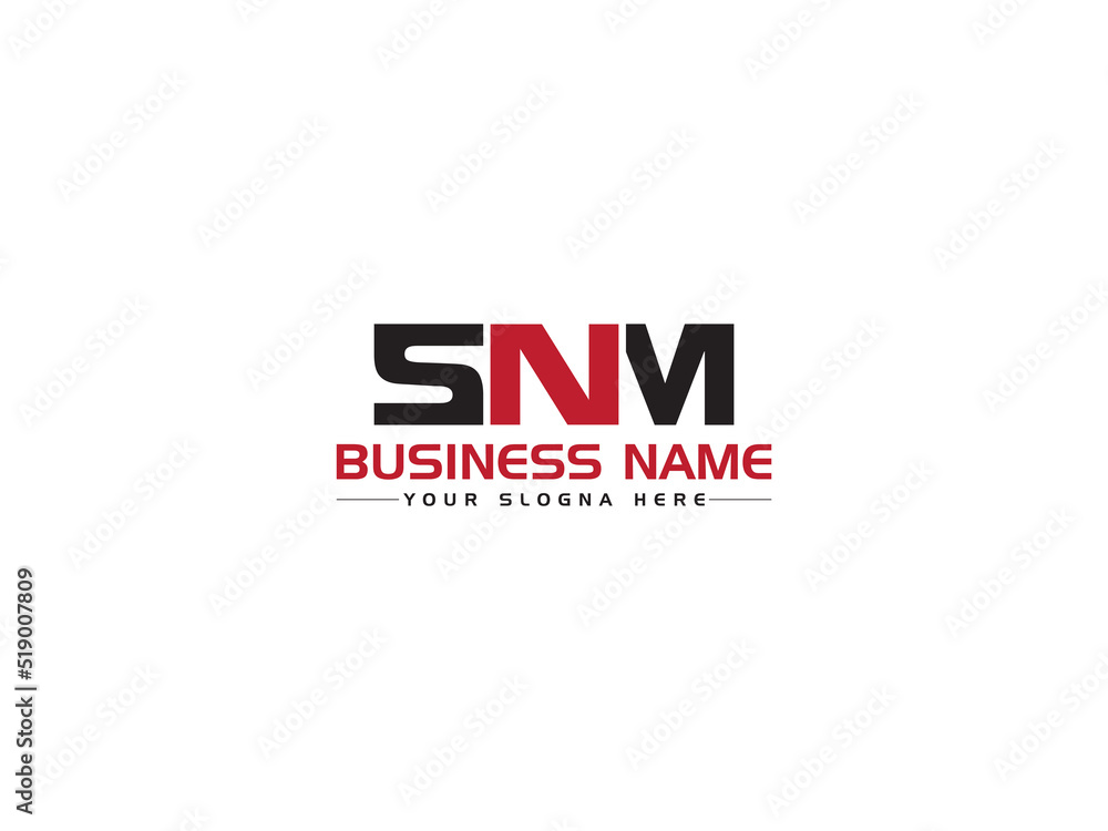 Creative SNM Logo Letter Vector, Colorful SN s n m Logo Icon Design ...