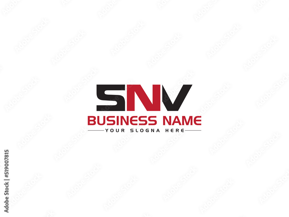 Creative SNV Logo Letter Vector, Colorful SN s n v Logo Icon Design ...
