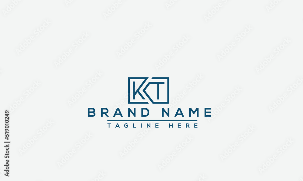 Logo design letter KT. Elegant modern. Vector template. Stock Vector ...