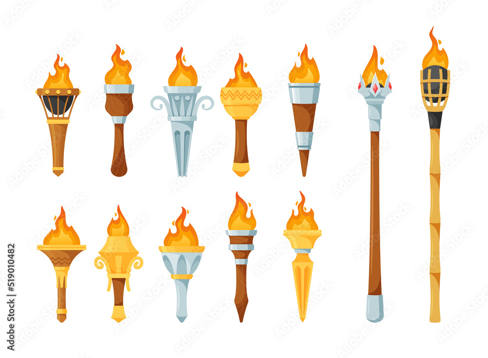 Wood Torch Clipart