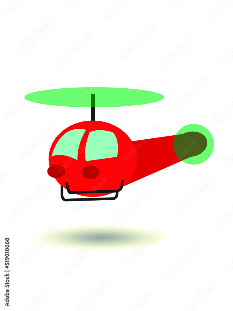 Illustration vector graphic design of cartoon helicopter. cute ...