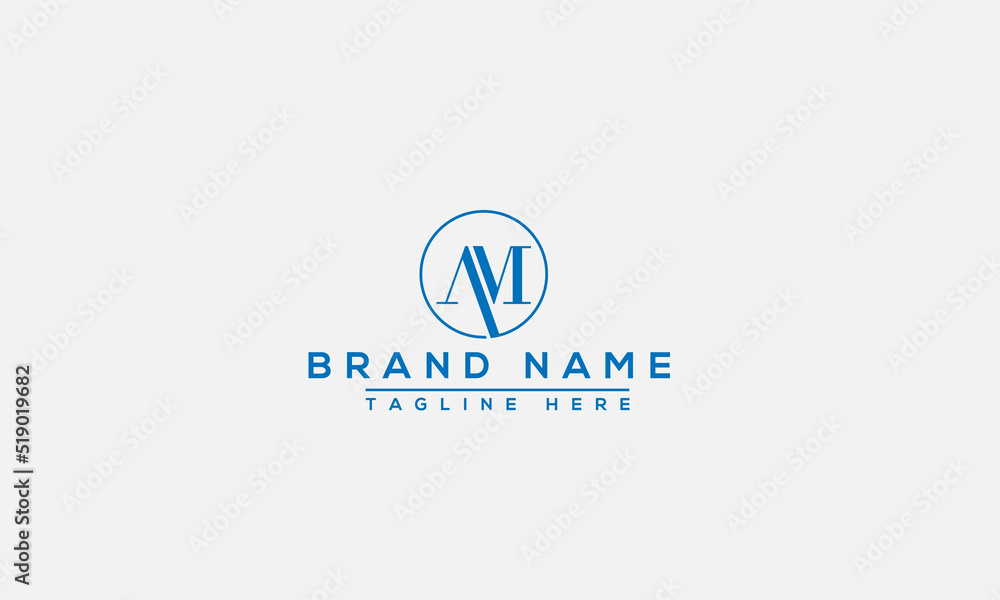 Logo design letter MA . Elegant modern. Vector template. Stock Vector ...