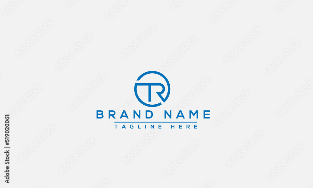 Logo design letter TR . Elegant modern. Vector template. Stock Vector ...