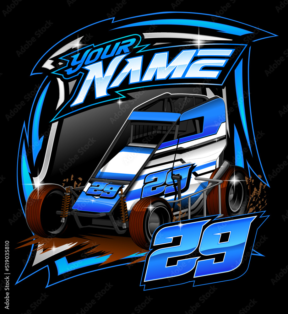 Sprint Auto Graphics Mini Sprint Car Graphics
