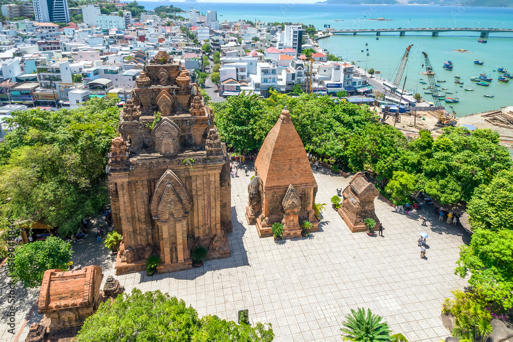 Appeal architectural complex Po Nagar Cham towers, Nha Trang, Vietnam ...
