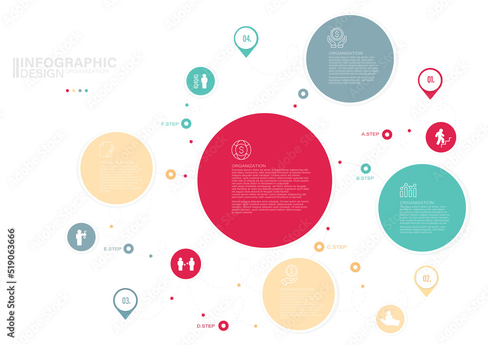 Vector circle infographic. Template for diagram, graph, presentation ...