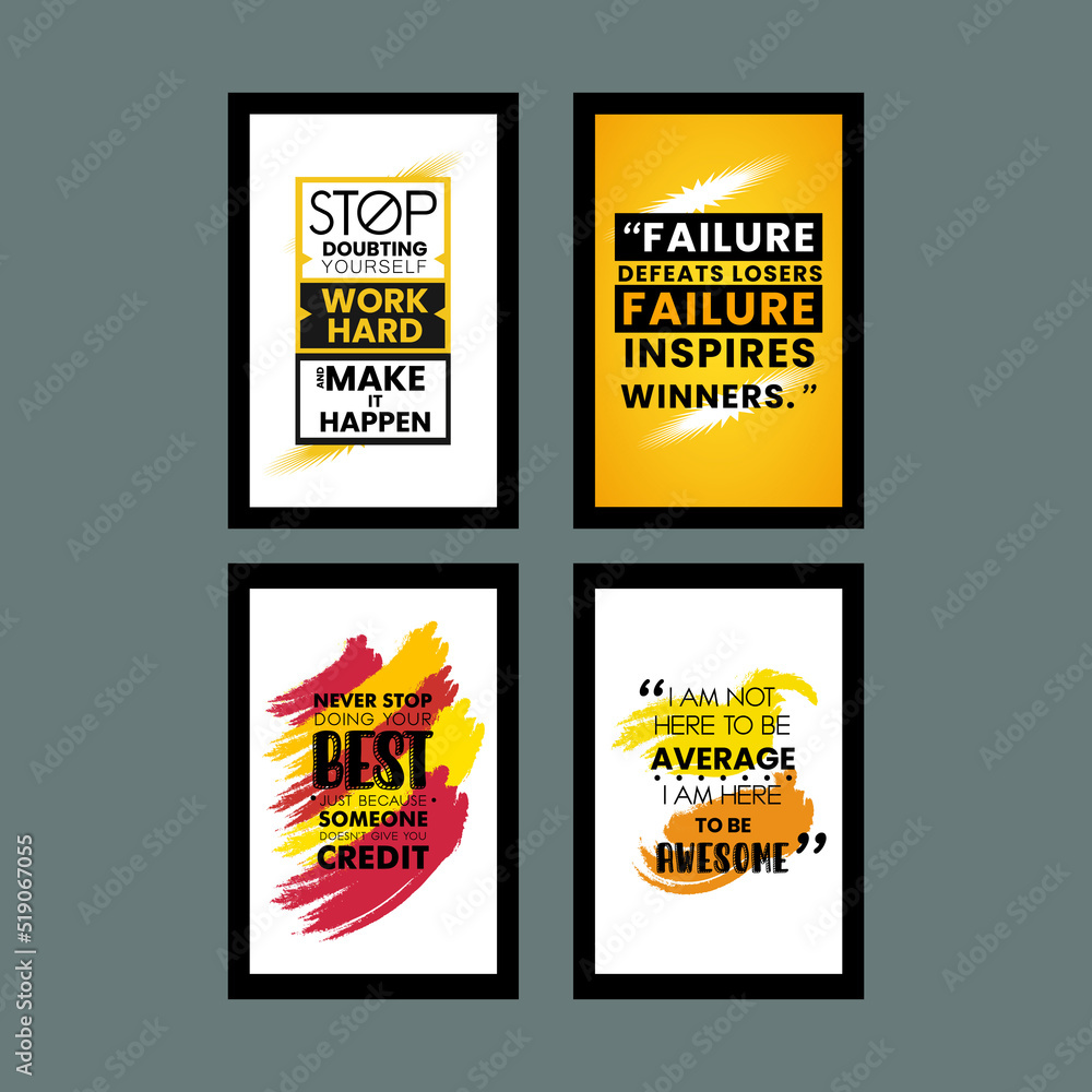 Motivational Quotes with background Stock Vector | Adobe Stock