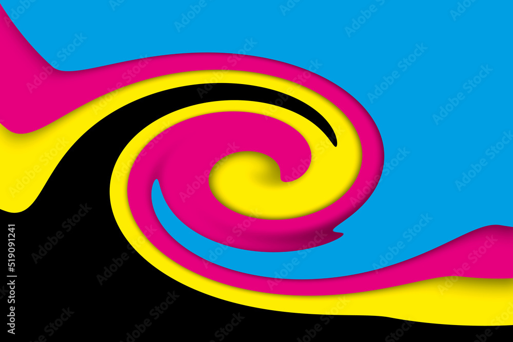Abstract background of CMYK colours. Concept for presenting colour ...