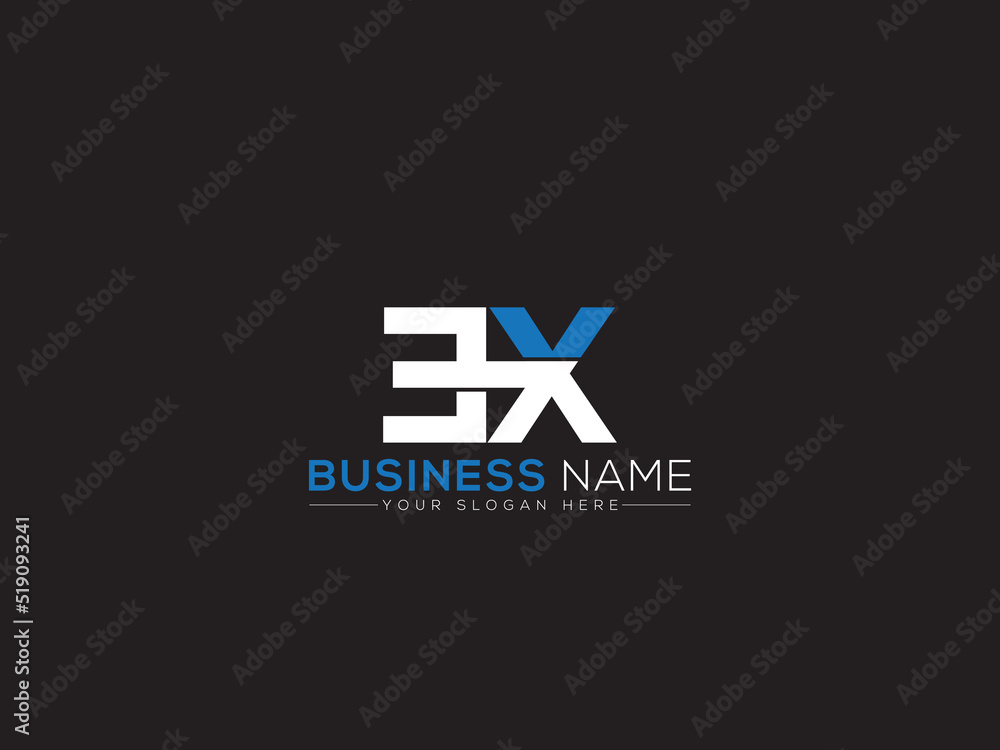 Minimalist EX Logo Icon, Letter Ex xe Logo Image Design With Colorful ...