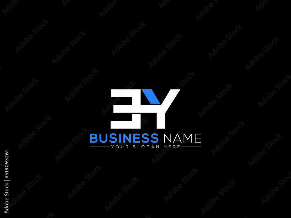 Minimalist EY Logo Icon, Letter Ey ye Logo Image Design With Colorful ...