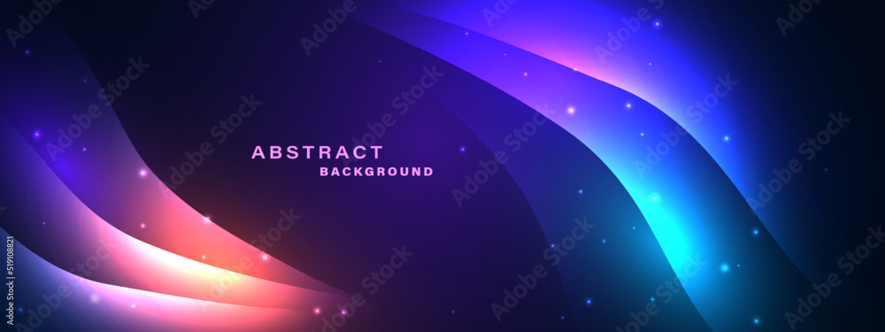 Abstract technology background with dynamic light effect.Vector ...