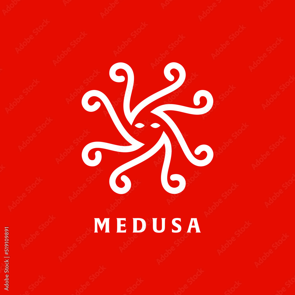 Medusa Logo Concept Stock Vector | Adobe Stock