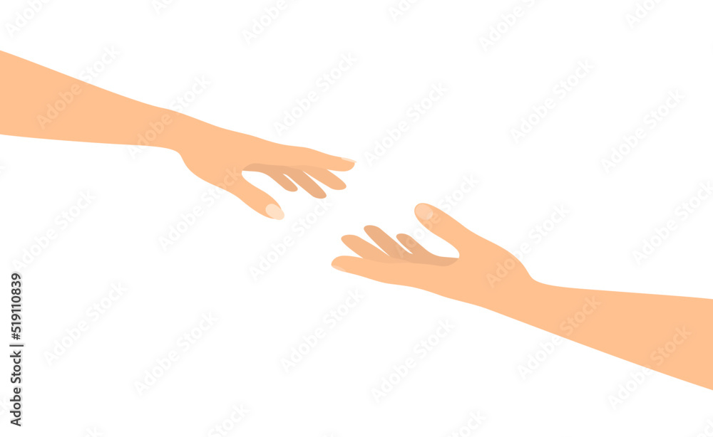 Reaching Hand Vector