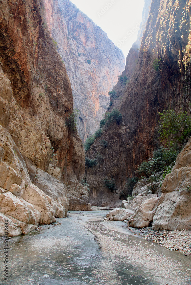 Canyon Saklikent in Turkish means "hidden city". Saklikent National ...