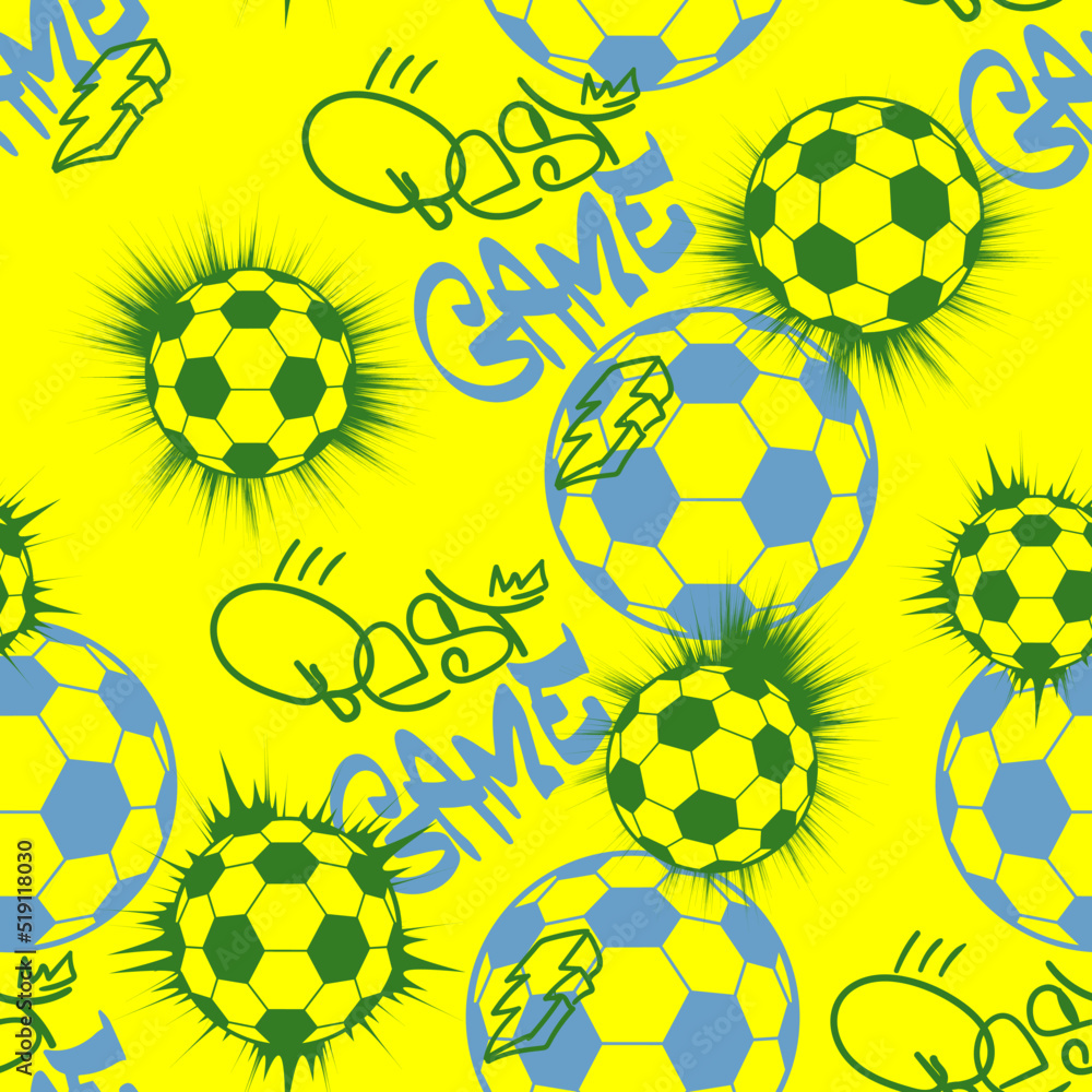 Soccer Ball Print Pattern