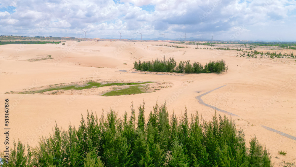 Foto Stock White Sand Dunes - bau sen, bau trang, it's one of best ...